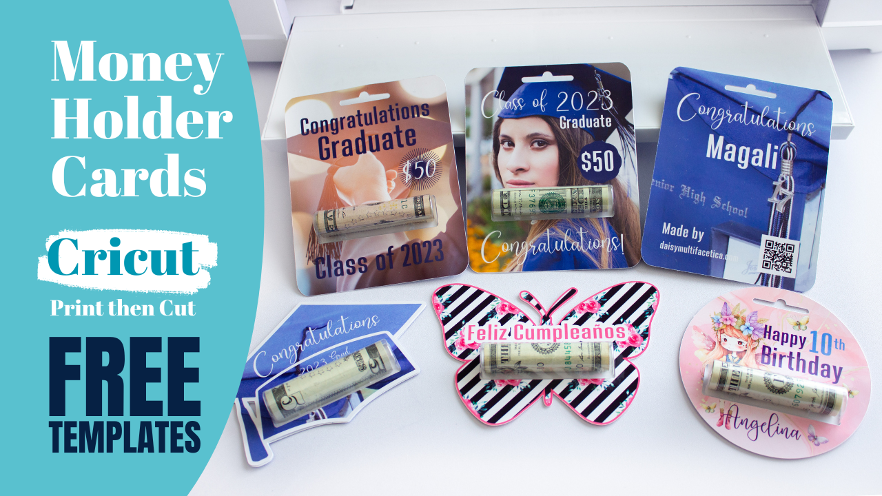 DIY Money Holder Cards with Cricut and FREE Templates