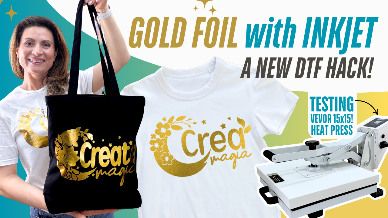 Easy DTF Hack: Apply Foil to T-Shirts with an Inkjet Printer ...