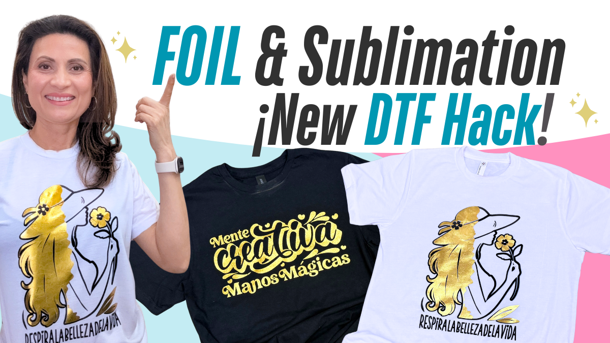 New DTF Hack: Customize T-Shirts with Foil and Sublimation Without a ...